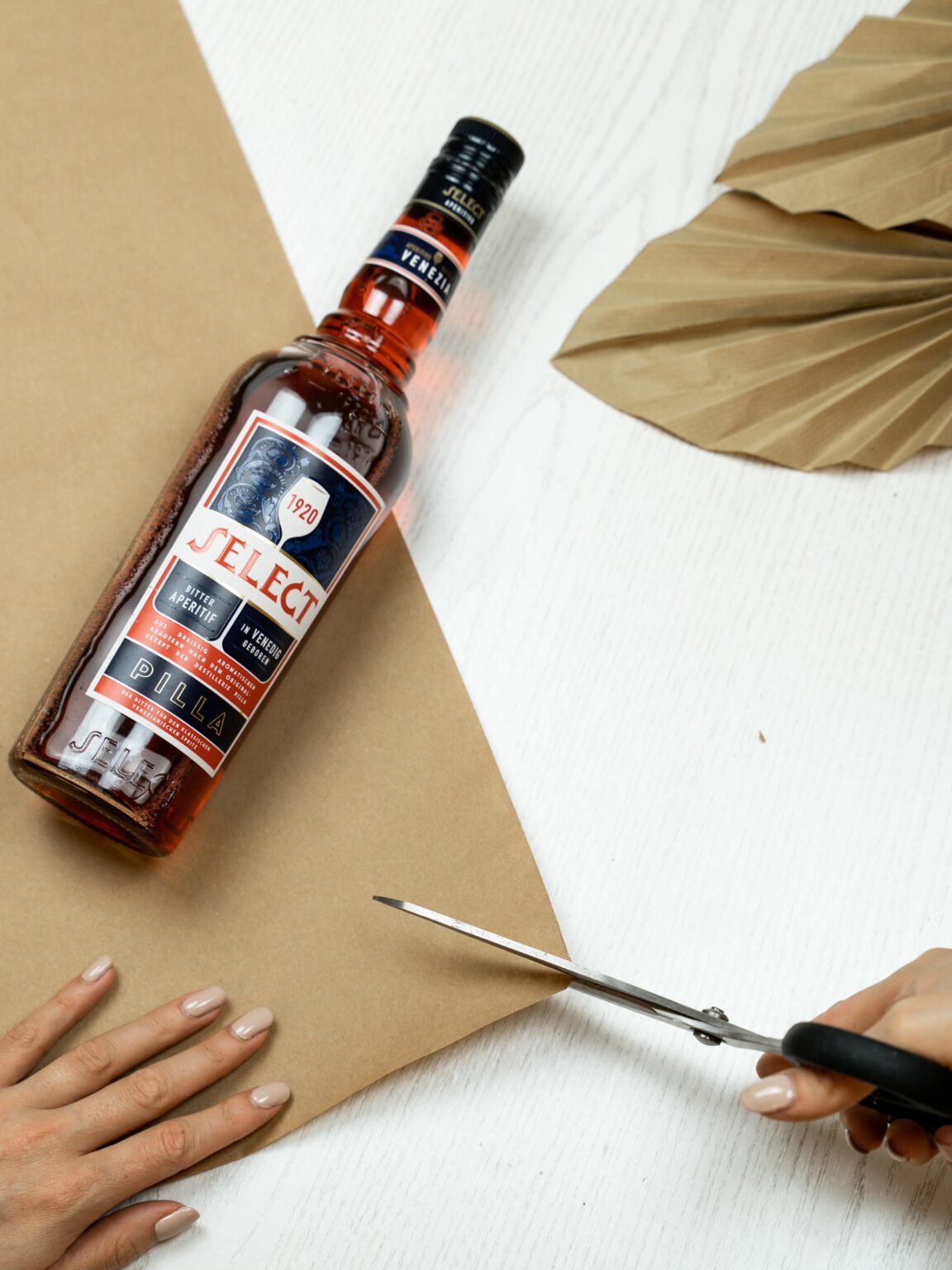 Flasche Verpacken - Anleitung zum DIY Geschenkverpackung basteln